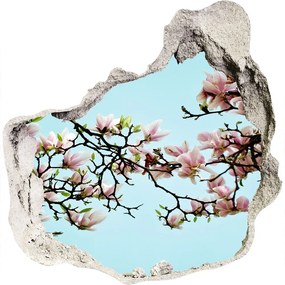 Wallmuralia Samolepící díra nálepka Květy magnolie 75x75 cm