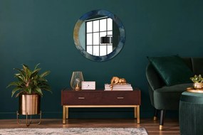 Kulaté zrcadlo tištěný rám Mramor onyx fi 70 cm