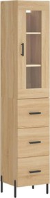 Skříň highboard dub sonoma 34,5 x 34 x 180 cm kompozitní dřevo 3199244