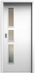 SAPELI ELEGANT KOMFORT M33 - LAKOVANÉ - POSUVNÉ DVEŘE VČ. ZÁRUBNĚ -  Barva ral Průchozí šířka (cm): 90, Průchozí výška (cm): 210, Typ skla: Satináto bílé