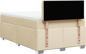 Box spring postel s matrací krémová 120x200 cm textil 3285867