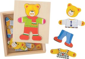 Oblékací puzzle MR BEAR vícebarevné