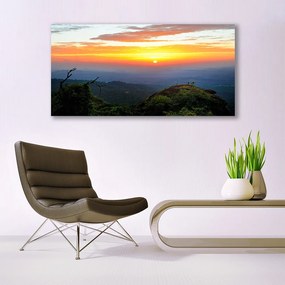 akrylový obraz Hora Les Krajina 120x60 cm