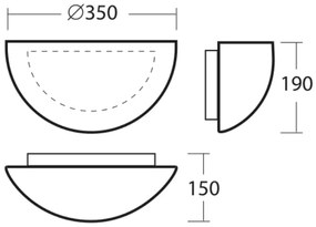 Osmont 41422 Nela 2, nástěnné svítidlo, 2x60W E27, opálové sklo