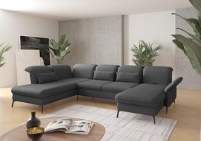 XXXLutz SEDACÍ SOUPRAVA, textil, tmavě šedá Sit & More - Sedací soupravy - 00014401182P