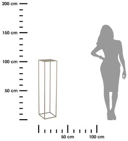 Stojan na květiny 100x24 cm béžová