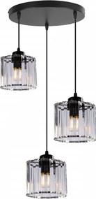 Toolight - ELEGANCE LAMPA SUFITOWA APP210-3CPR KRYSZTAŁ SREBRNA, OSW-08552