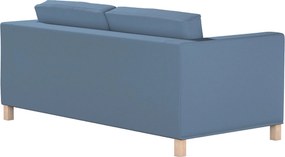 Potah na pohovku IKEA  Karlanda rozkládací, krátký barva modrá látka pletený vzor