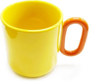 Porcelánový hrnek Creative Coloured Yellow, 350 ml – se žluto-oranžovým designem