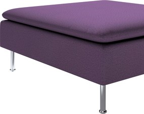 Potah na podnožku Söderhamn barva fialová látka pletený vzor