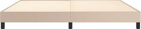 Rám postele s boxspringem cappuccino 200x200 cm umělá kůže 3120723