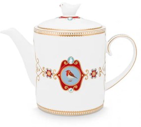 Pip Studio Love Birds čajová konvice 1,3l, bílá