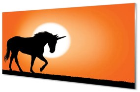 akrylový obraz Sunset Unicorn 125x50 cm