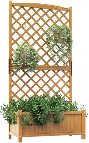 Costway 180 cm vysoká zahradní postel s mřížkou květináče a drenážními otvory