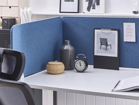 Přepážka na pracovní stůl 130x40 cm Whitley (modrá). 1035556