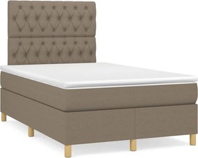 Box spring postel s matrací taupe 120x200 cm textil 3142565