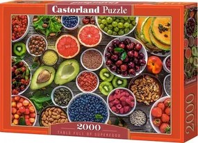Castorland 200993-2 Puzzle Stůl plný superpotravin / 2000 dílků / od 9