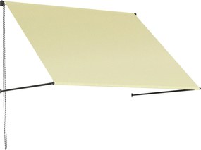 Outsunny manuální vysouvací markýza, nastavitelný sklon, 150 x 116 cm, UV30+ | Aosom