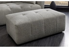 Massive home | Taburet ROYAL 120cm, bouclé, šedá