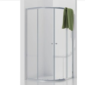 POINT 80x80 Clear Čtvrtkruhová sprchová zástěna