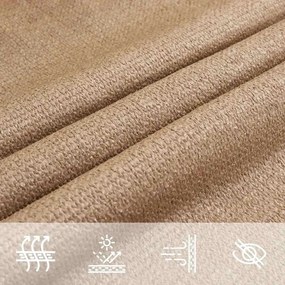 Stínicí plachta 160 g/m² taupe 5 x 7 m HDPE 311412