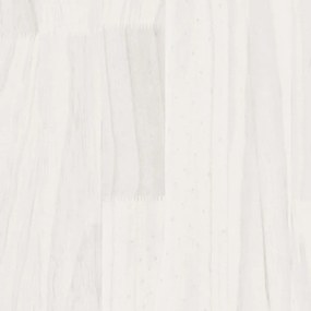 Úložný regál bílý 60 x 30 x 105 cm masivní borovice - Default Title