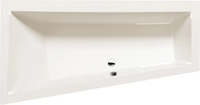 Polysan Andra L asymetrická vana 180 x 90 x 45 cm levá akrylát ivory béžová 72872.40