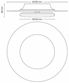 Philips 8720169195172 stropní LED svítidlo Garnet, bílá, 1x 30 W 3100lm 2700K IP20