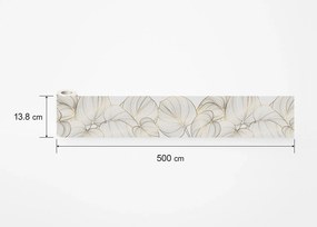 Samolepící bordura na zeď Zlaté Záření | 5 m x 13.8 cm | DWB8435