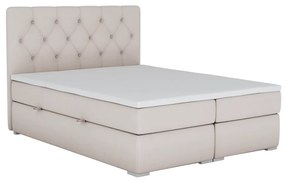 Boxspring postel Paen 160x200, béžová