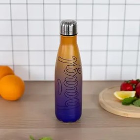 BAAGL Termoláhev s kovovým víčkem Gradient žluto-fialová 500 ml