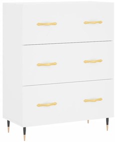 Skříň highboard bílá 69,5 x 34 x 180 cm kompozitní dřevo - Default Title