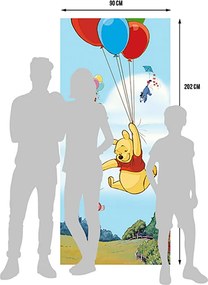 Dětská vliesová fototapeta na zed' Létající Medvídek Pú, Disney | 90 x 202 cm | DFTDNV 5461