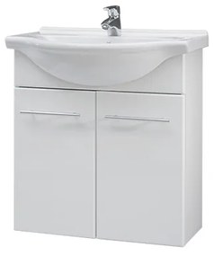 A-Interiéry Koupelnová skříňka s keramickým umyvadlem Remus 65 ZV - remus 65zv