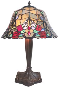 Stolní lampa Tiffany Veronique – Ø 42*58 cm E27/max 2*60W