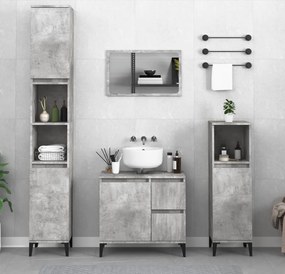 vidaXL Koupelnová skříňka 30 x 30 x 190 cm kompozitní dřevo [819798] Barva: Betonová šedá