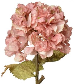Růžová dekorační květina hortenzie Hydrangea - 10*10*55 cm