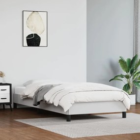 vidaXL Rám postele 100 x 200 cm umělá kůže [346887] Barva: Bílá