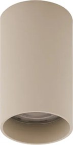 Sada 4 moderních béžových přisazených bodových světel GU10 50mm kulatých - Tuba