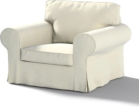Potah na křeslo IKEA Ektorp barva krémová látka lesklé, sametová