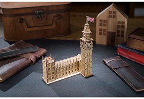 Ugears 3D dřevěné mechanické puzzle Big Ben