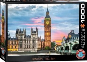 EUROGRAPHICS Puzzle Londýn - Big Ben / 1000 dílků / 68 x 48 cm
