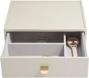 Krabička na šperky Stackers se zásuvkou classic větle béžová