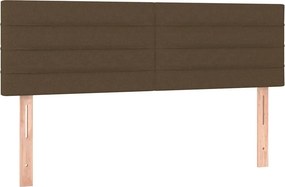 Box spring postel s matrací tmavě hnědá 140x190 cm textil 3130348