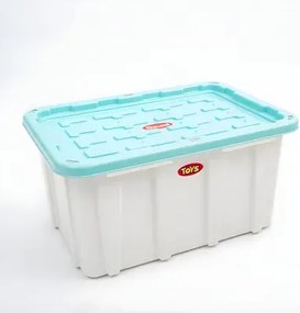 DOLONI Úložný box 109 l bílý / Úložný box / Objem 109 l / 74 x 51 x 38