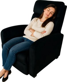 Relaxační křeslo René rozkládací černé