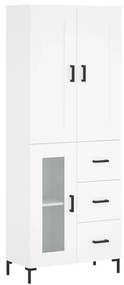 Skříň highboard bílá 69,5 x 34 x 180 cm kompozitní dřevo,  3199937
