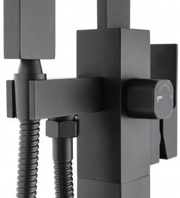 Erga Enzo, volně stojící vanová baterie h-1090, černá matná, ERG-YKA-BS.ENZO-BLK