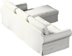 Potah na pohovku IKEA Ektorp 2-místná s lenoškou barva šedá látka lesklé, pletený vzor, sametová