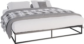 Kovová postel Scala 200x180x25 cm – černá
